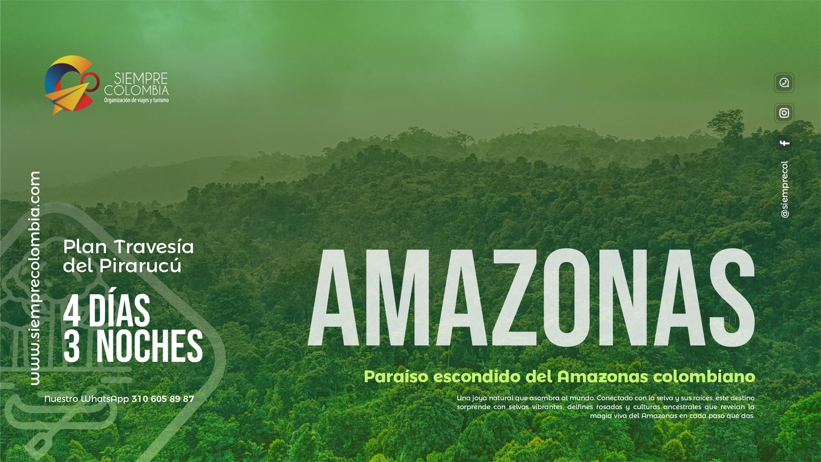 Plan Amazonas | Travesía del Pirarucú 4 días 3 noches